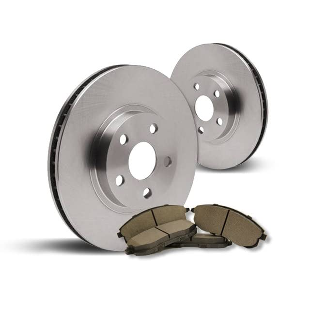 (Rear Brakes)-(StarTech Autoparts Premium Top-Notch)-(2 OEM Replacement Brake Rotors & 4 Semi-Metallic Brake Pads)-(STA-ROT-S-R-BrakeKit-719)