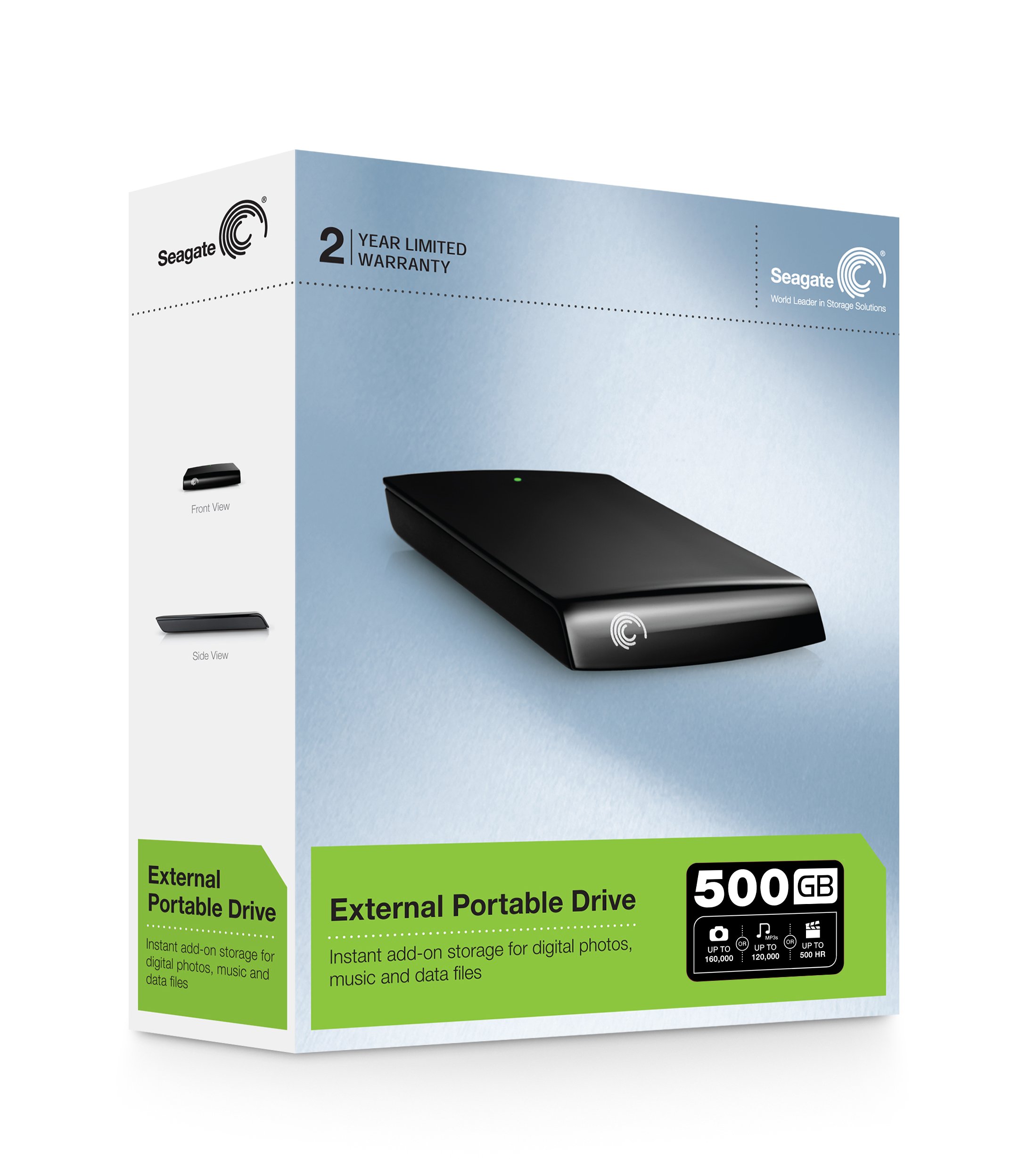 (Old Model) Seagate Expansion 500 GB USB 2.0 Portable External Hard Drive ST905004EXA101-RK