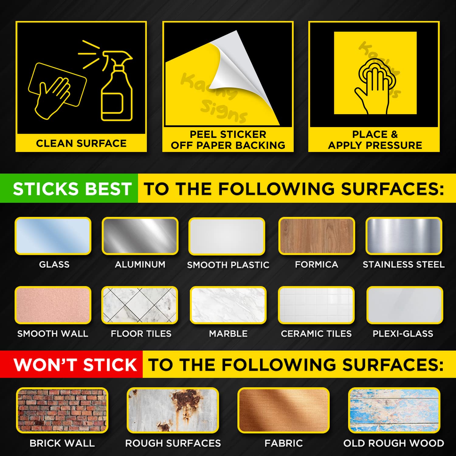 (Set of 2) First Aid Kit Sign - 10" x 7" 4 Mil Vinyl - LAMINATED For Ultimate Protection & Durability - Self Adhesive Decal - UV Protected & Weatherproof - Heavy Duty