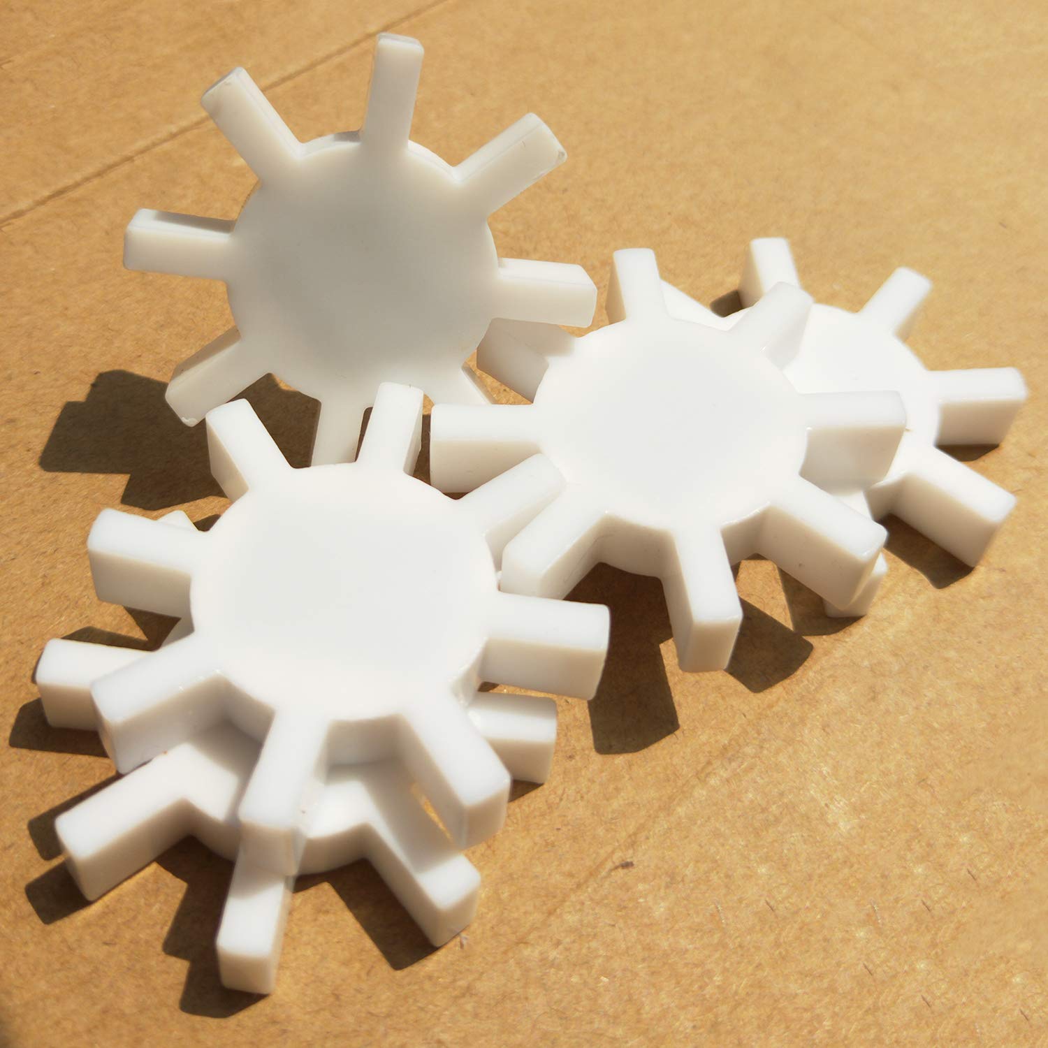 (Set of 3) Magnetic Stirrer Stir Bar PTFE Magnetic Mixer Stir Bars Gear Shape