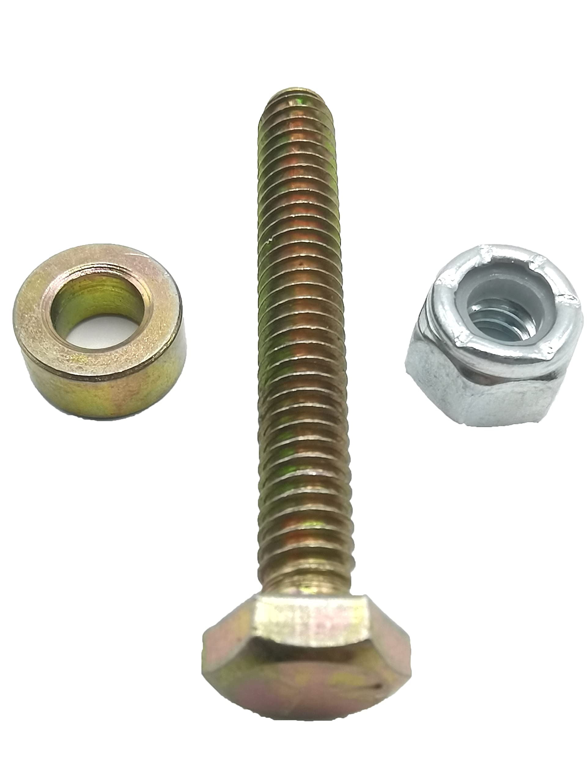 (Pack of 6) 1501216ma Auger Shear Pin Bolt & Nuts fits for AYP Craftsman Murray Snow Throwers 722130 703057 9524MA (1/4" X1-3/4)