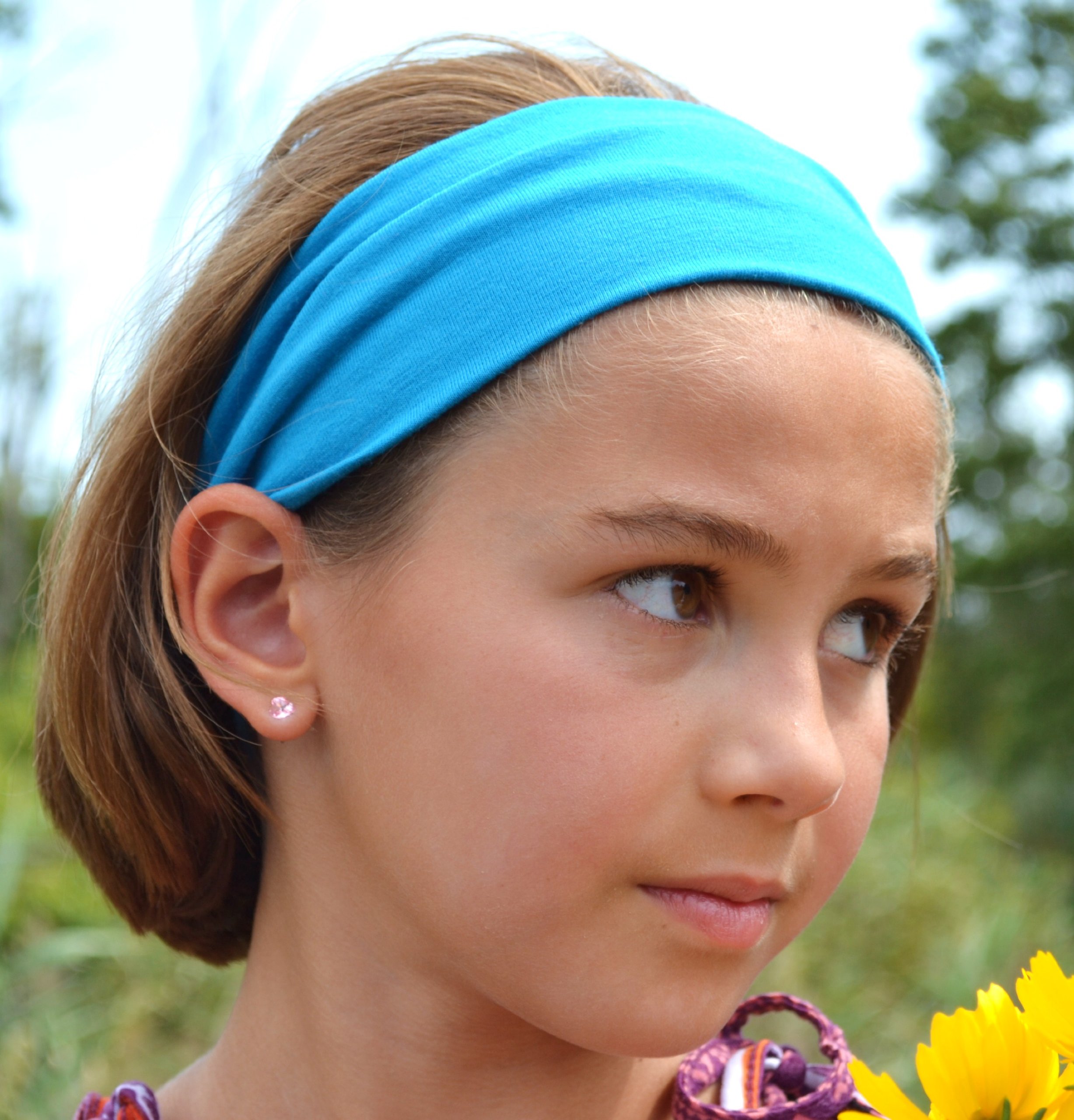 (Set of 7) 2.5 Inch Cotton Stretch Headbands From Funny Girl Designs (Official Funny Girl Designs Fall Set)