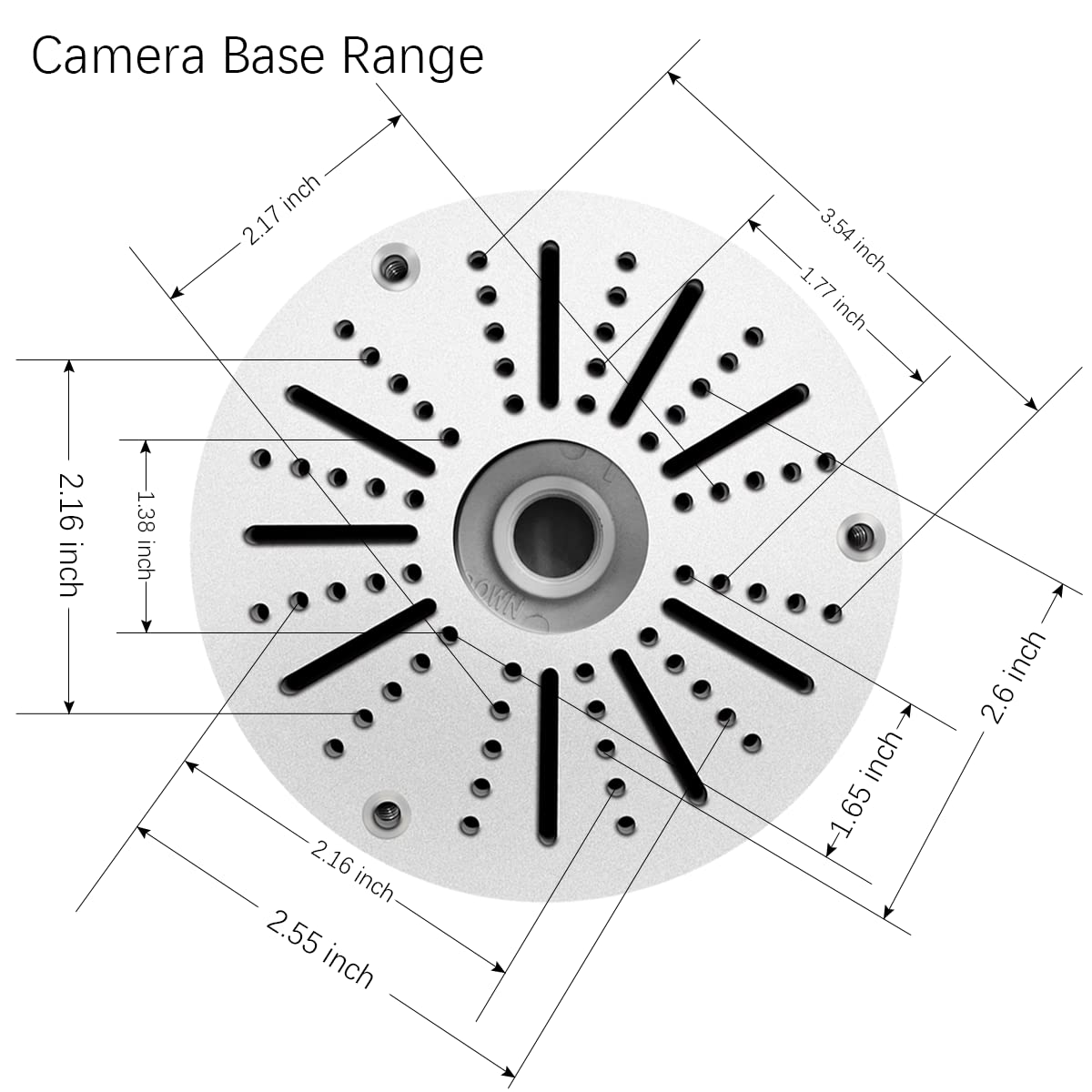 (Outdoor Security Cameras Junction Box) Universal Junction Box for Bullet Dome Turret Cameras & Solar Panel, CCTV Base Box Hide Cable, Wall Ceiling Mount Bracket, Metal Electric Enclosure (4 Pack)