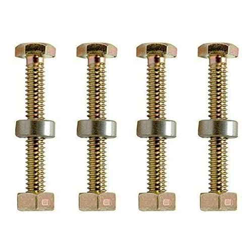 (Set of 4) 500026 Snow Thrower Shear Pins Bolts Nuts and Spacers for fits Murray AYP 1501216MA 9524MA