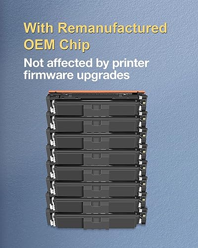 (with Chip) 069 Toner Cartridge Replacement for Canon 069 CRG069 CRG069 H CRG-069 H for imageCLASS MF753Cdw MF751Cdw LBP674Cdw Printer (BCYM 8 Pack)