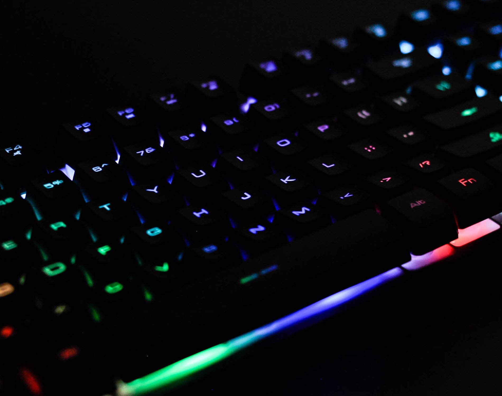 (Upgrade Version) CHONCHOW LED Backlit Gaming Keyboard and Mouse Combo USB Wired Rainbow Gaming Keyboard Mechanical Feeling for PS4 PC Windows Mac,Black (Renewed)