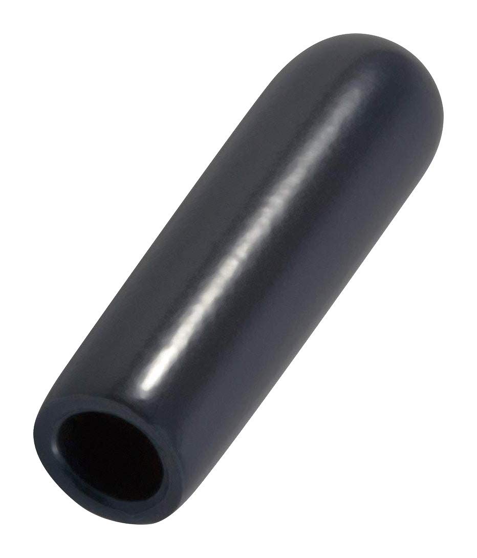 (Pack of 25) Caplugs: 3/8" to 7/16" Round Black Vinyl Flexible End Cap - Bolt Screw Thread Protector Safety Cover | for 0.375 Inch Pipe Post Tubing Rod OD Cover - 1" inside Height