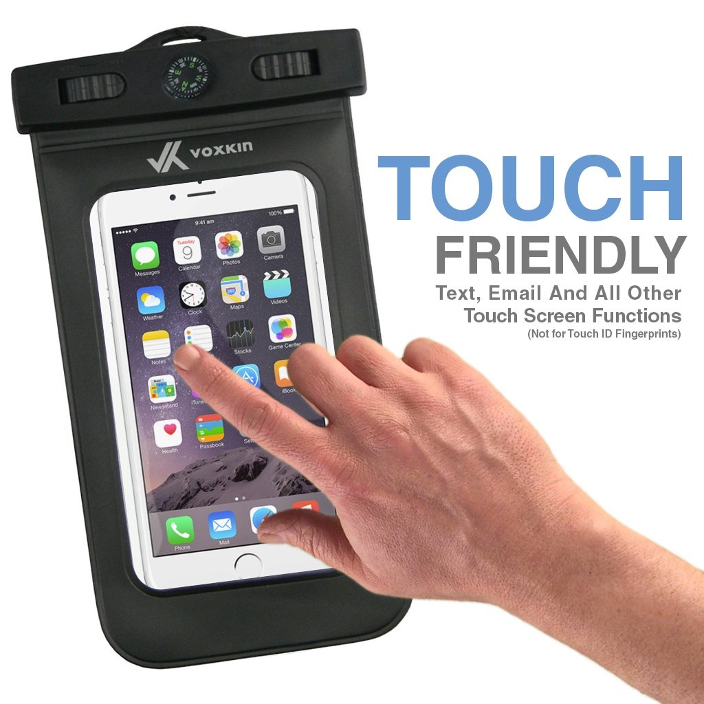 [ PREMIUM QUALITY ] Universal Waterproof Phone Holder with ARM BAND, COMPASS & LANYARD - Best Floating Waterproof Phone Case For iPhone 14 Pro Max/ 13 Pro Max/ 12 Pro Max/ 11/ S22 - Dry Waterproof Bag