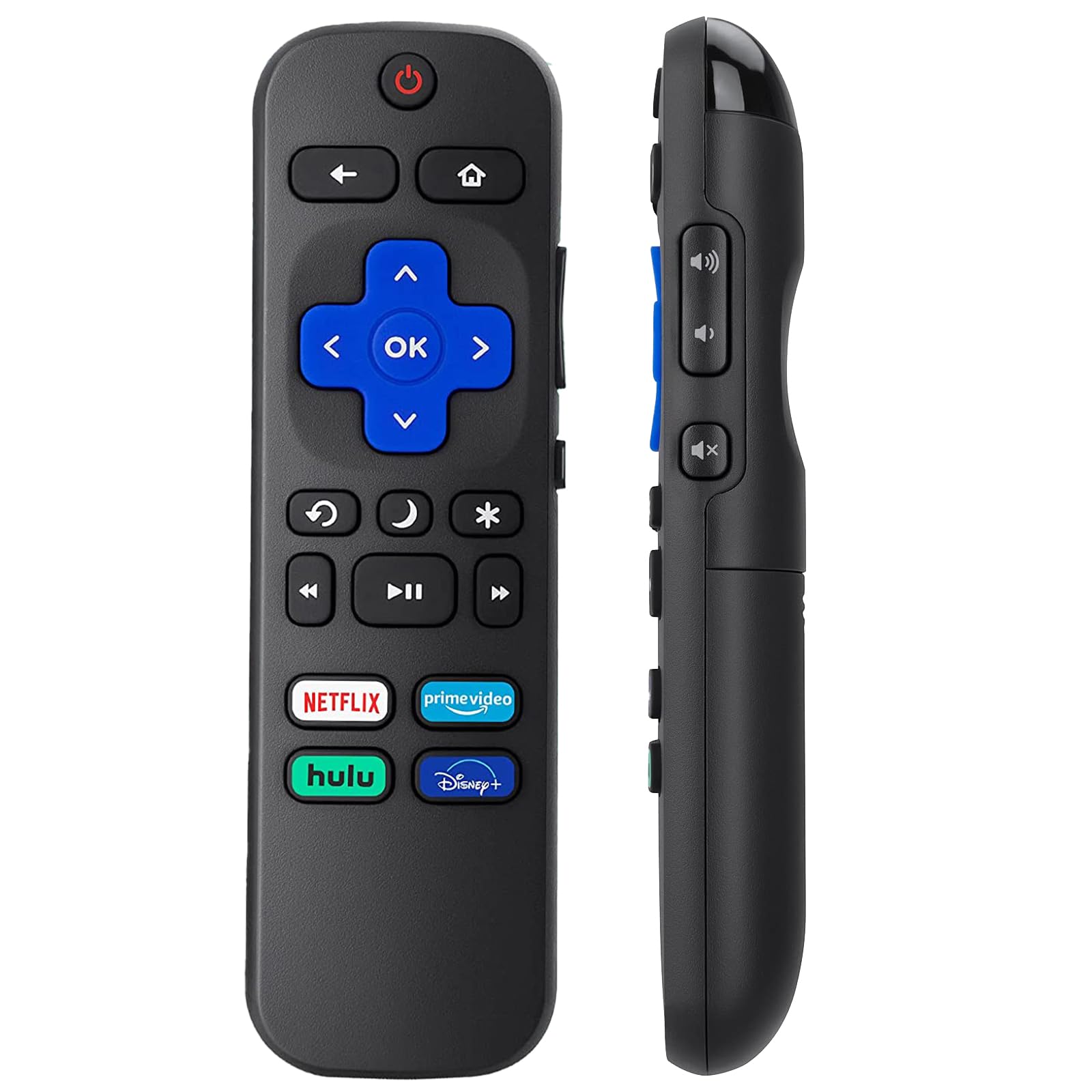 (Pack of 2) Roku Remote Replacement Only for Roku TV, Compatible for TCL Roku/Hisense Roku/Onn Roku/Sharp Roku/Element Roku, (Infrared)