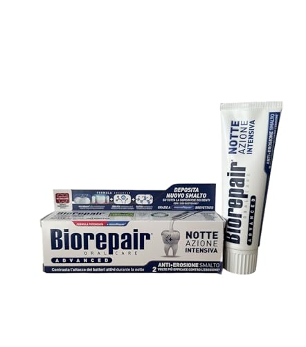 [ 2 PACK ] Biorepair Night Intensive Toothpaste 75 ML - Packaging May Vary