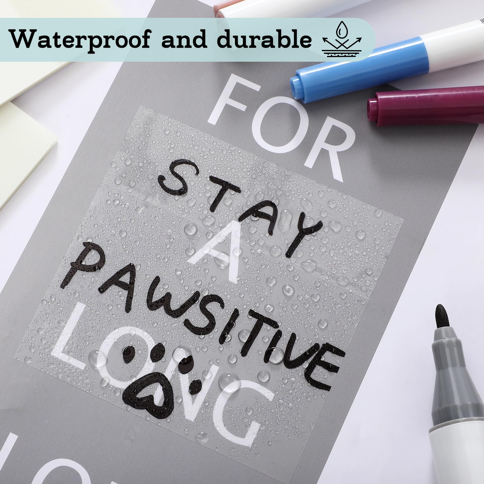 [1000 Sheets] Transparent Sticky Notes, 3x3 inch Clear Sticky Notes, Self-Adhesive Waterproof Translucent Sticky Notes for Annotation College School and Office Supplies