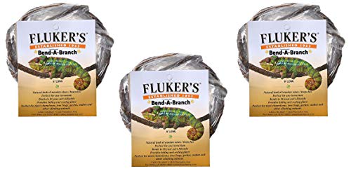 (Pack of 3) Fluker Labs SFK51019 Small Animal Bend-A-Branch Pet Habitat Decor, Medium
