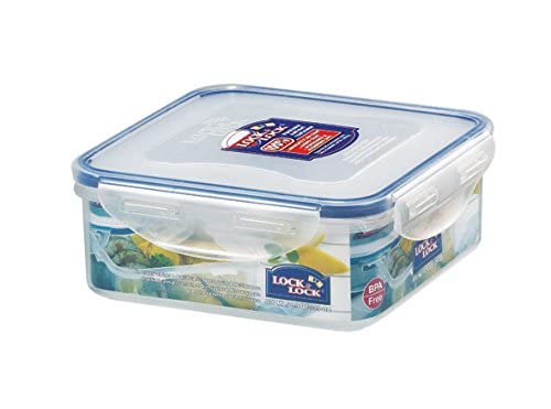 (Pack of 6) LOCK & LOCK Airtight Square Food Storage Container 29.41-oz / 3.68-cup