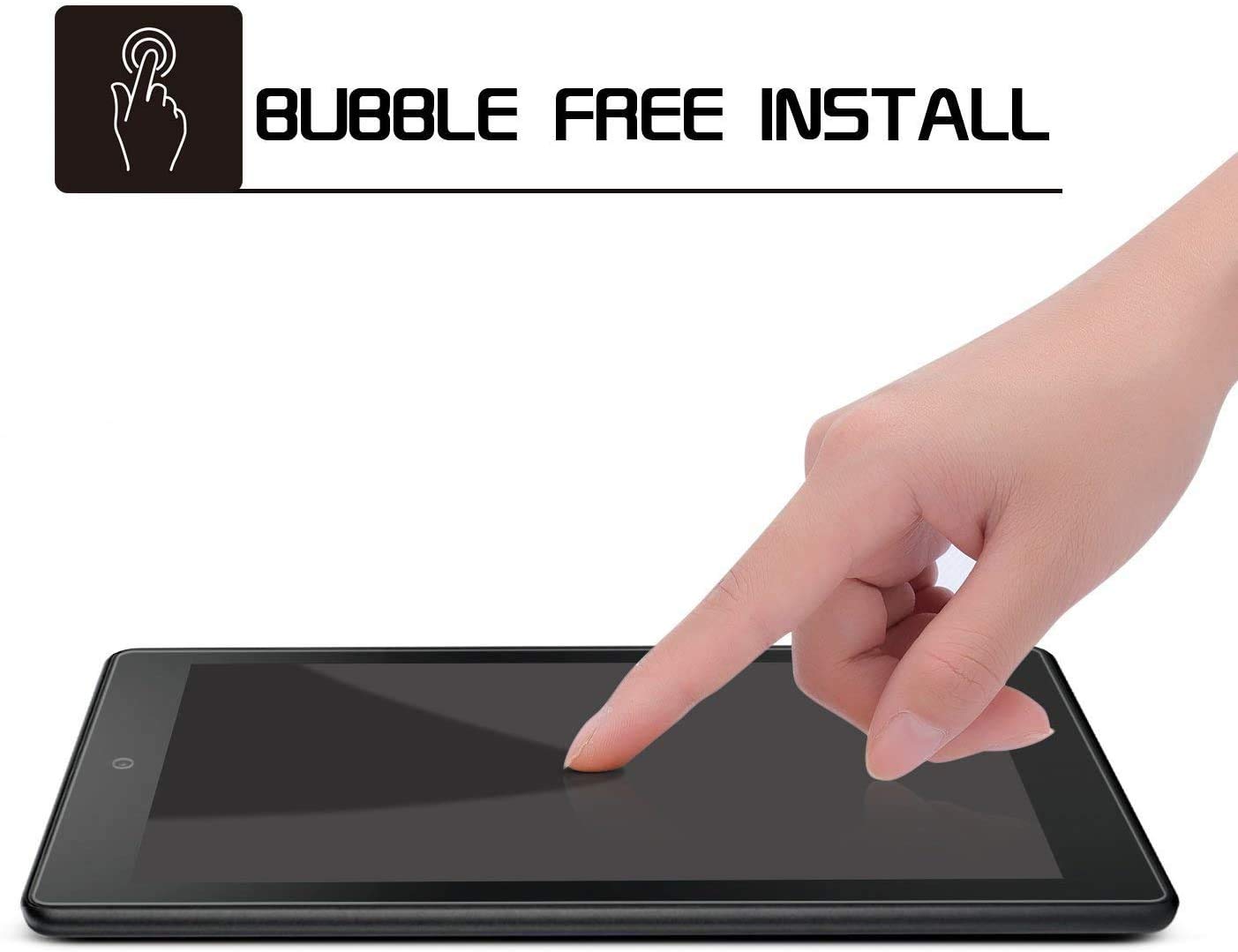 [2 Pack] All-new Fire 7 Screen Protector (9th / 7th Generation, 2019/2017 Release),EC-Touch 9H Hardness HD Anti-Scratch Bubble Free Tempered Glass for Fire 7 Inch 2019/2017 (Fire 7-2p)
