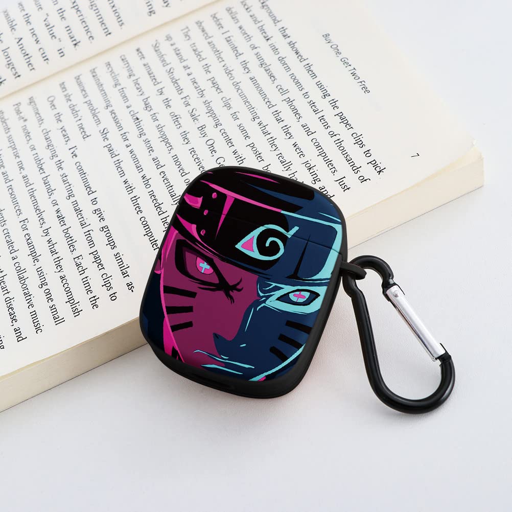 [2 Pack] Anime Pattern Case for Airpod 1/2,Full Protective Shockproof Wireless Earphone Case with Key Chain,Headphone Case for Airpod 1&2 for Teens Women Men(Kakashi/Boy)