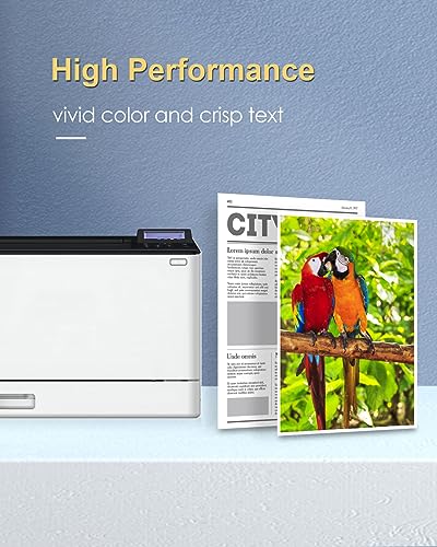 (with Chip) 069 Toner Cartridge Replacement for Canon 069 CRG069 CRG069 H CRG-069 H for imageCLASS MF753Cdw MF751Cdw LBP674Cdw Printer (Yellow 2 Pack)