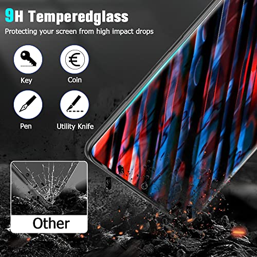[1+2 Pack] Galaxy S21 Ultra Privacy Screen Protector with Camera Lens Protector, 9H Hardness Tempered Glass/Anti Spy/3D Bending/Scratch Resistant/Bubble-Free For Samsung Galaxy S21 Ultra 5G(6.8")