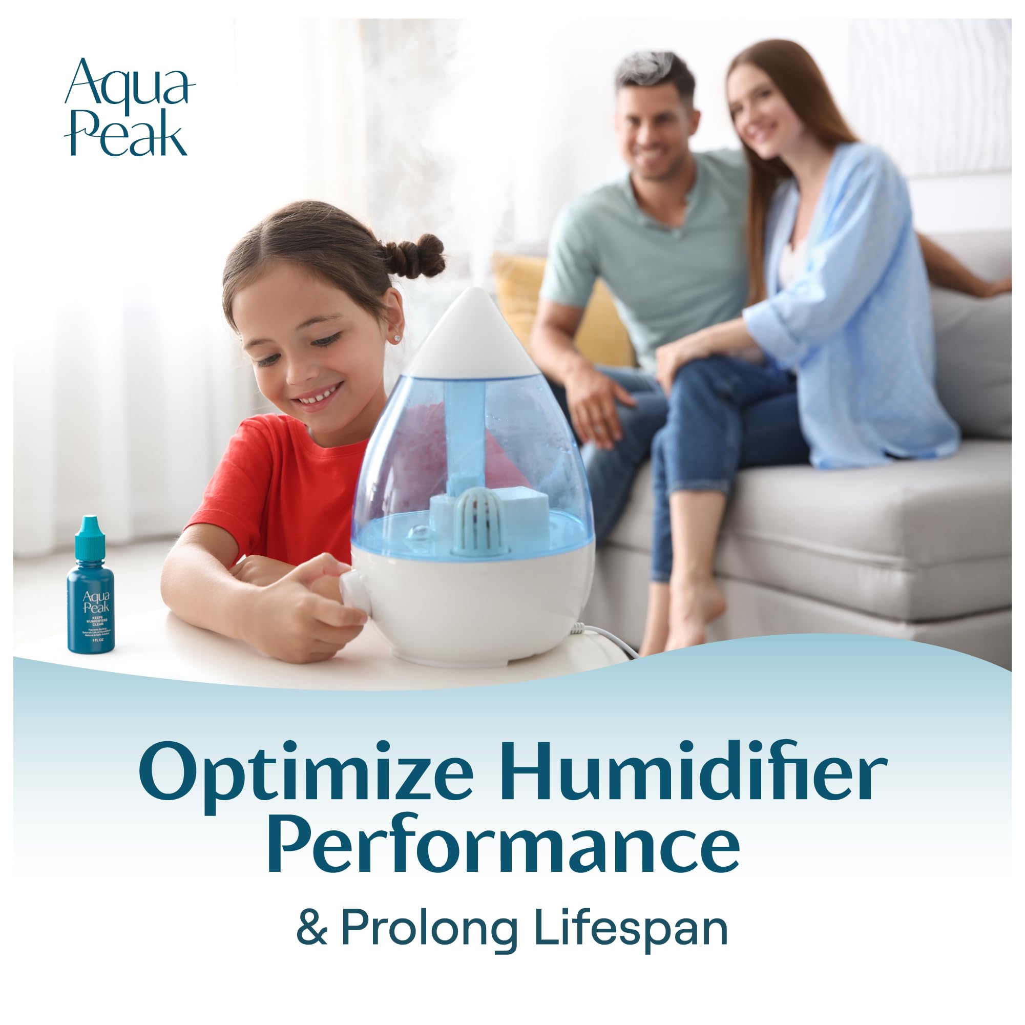 [2-Pack] Humidifier Drops for a Clean Tank - 400+ Uses - Food Grade Humidifier Cleaner - Slows Residue Accumulation and Scaling - Made in USA - Humidifier Water Treatment Cleaning Solution