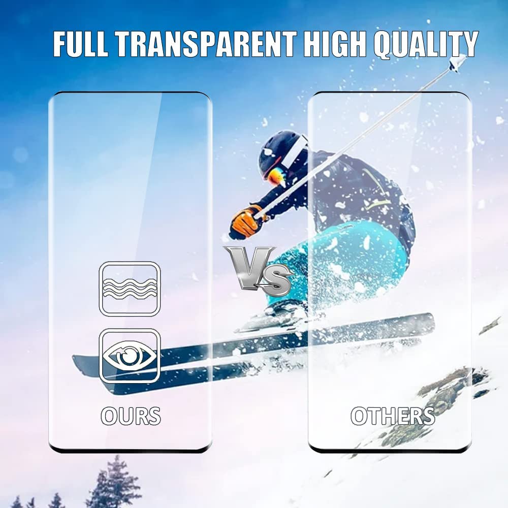 [2+2 Pack] (6.9Inch) screen protector, 9H Tempered Glass, Fingerprint Unlock, 3D Curved, HD Clear Scratch Resistant for Samsung Galaxy Note 20 ultra 5G Glass screen protector