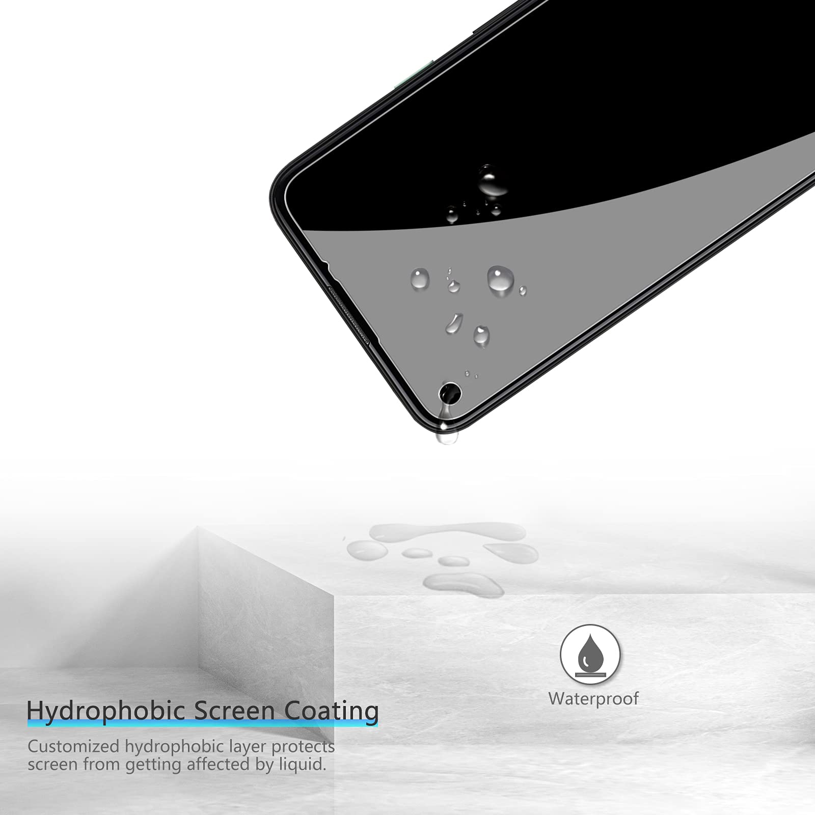 [3 Pack] OMOTON Screen Protector for Google Pixel 4a,[Not Fit for Pixel 4a 5G] Easy-Install/Bubble Free/Tempered Glass Screen Protector for Pixel 4a