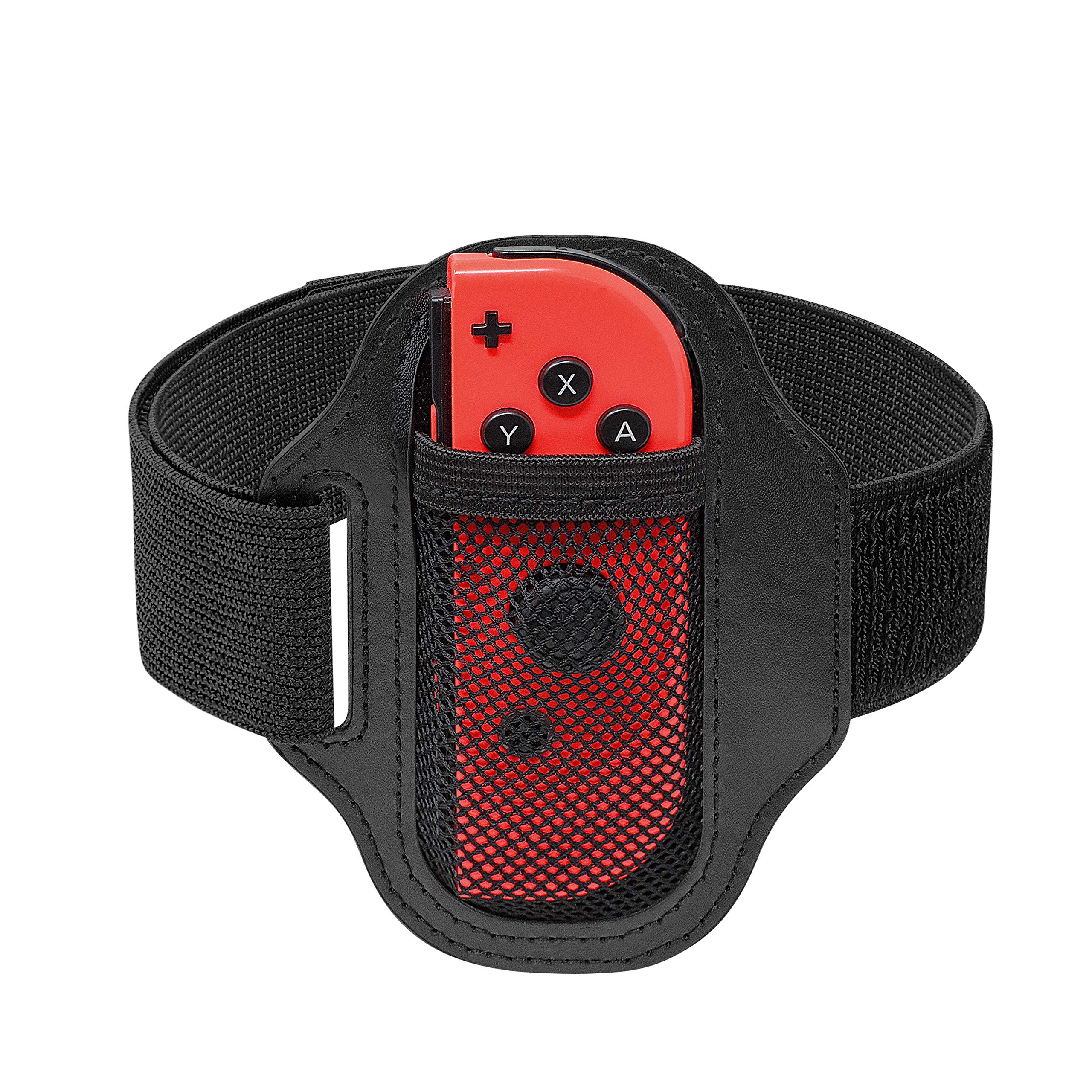 [2 Pack] Leg Strap for Nintendo Switch Sports Play Soccer/Switch Ring Fit Adventure, for Joy Cons Switch OLED Model Controller Game Accessories,Adjustable Elastic Strap,Two Size for Adults & Children