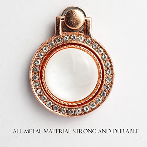 [2 Packs] Gemstones Glitter Bling Bling Phone Ring Holder, Sparkle Phone Ring Grip Artificial Diamond Stand,Rhinestone Cell Finger Ring for Phones,Pad