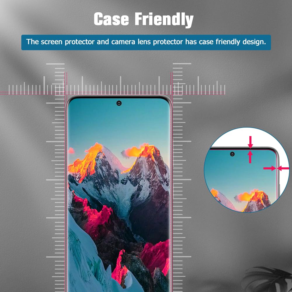 [1+2 Pack] Galaxy S20 Privacy Screen Protector and Camera Lens Protector,3D Full Coverage Privacy Tempered Glass Saver, 9H Hardness, Anti-Spy,For Samsung Galaxy S20 Privacy Screen Protector 6.2 Inch