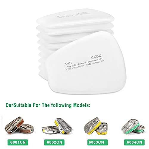 [ Respirator Filters Cotton] Ailivesun 5N11 Particulate Filter Spray Paint Dust-Proof Anti-Particles for 6100/6200/7501/7502/6800/FF402 Series Gas mask Filter Replacement(20 PCS)