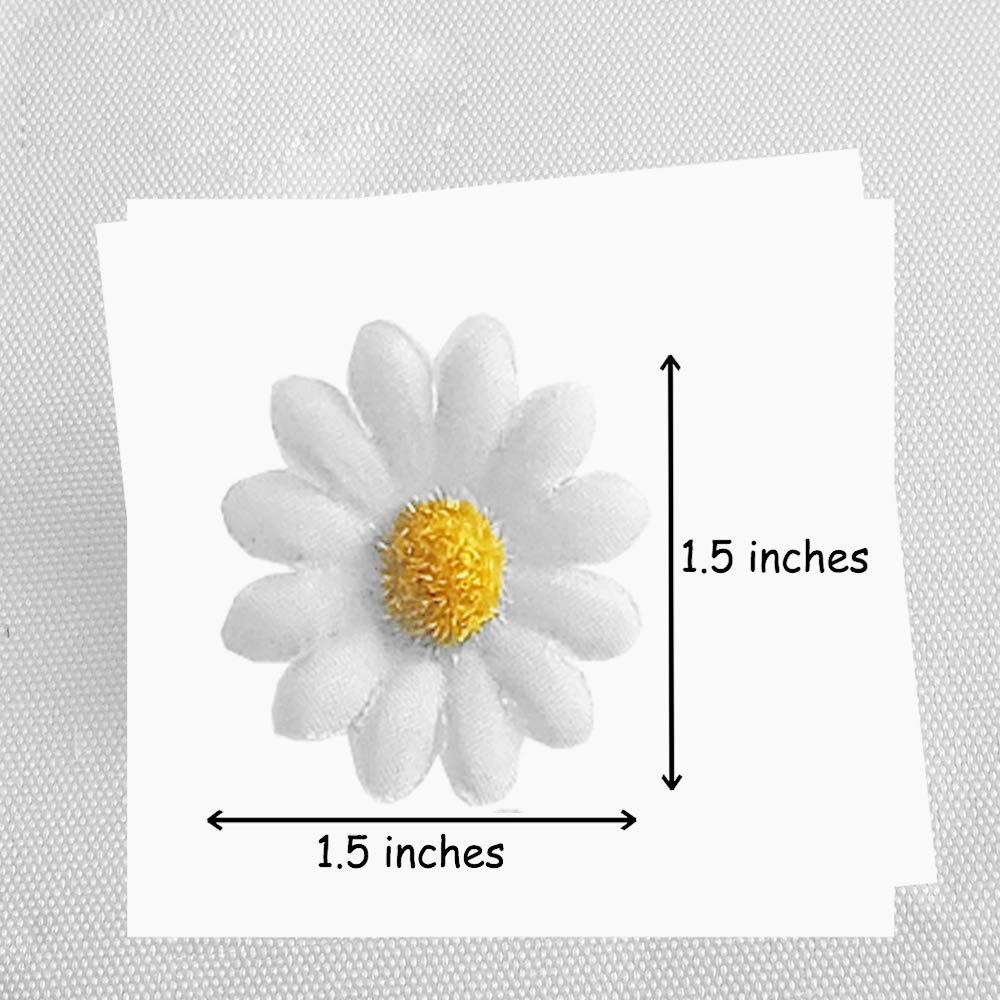 [12 Packed] Women Sweet Daisy Hairpin Side Bridesmaid Hair Clip Beach Wedding Flower Hair Accessory
