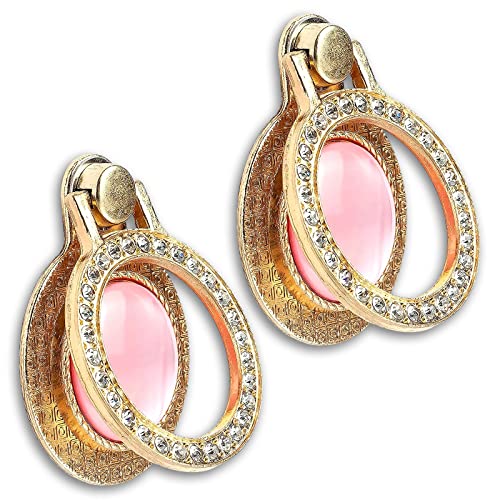 [2 Packs] Gemstones Glitter Bling Bling Phone Ring Holder, Sparkle Phone Ring Grip Artificial Diamond Stand,Rhinestone Cell Finger Ring for Phones,Pad