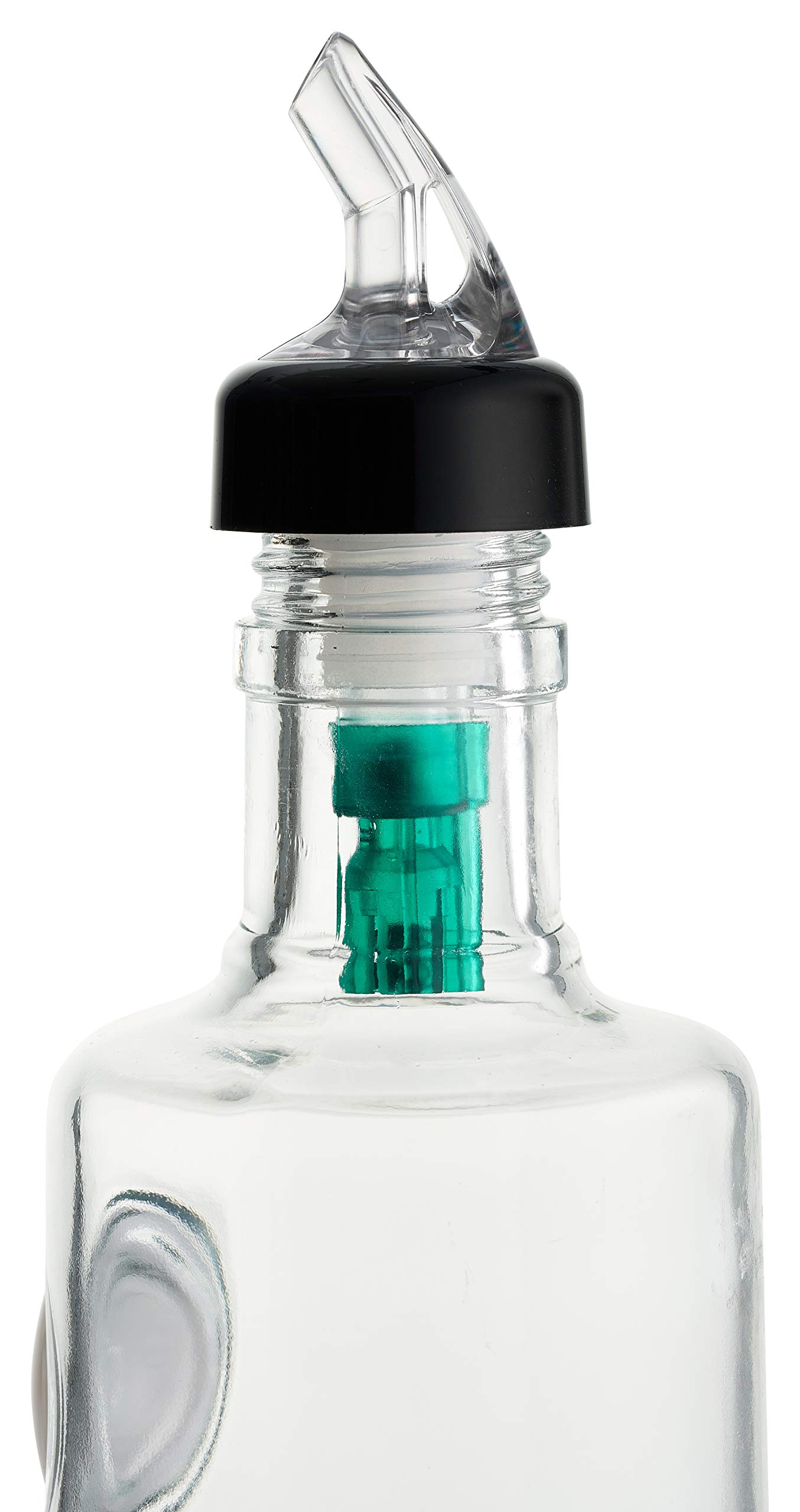 [1 PACK] Measured Liquor Bottle Pourers 0.5 oz (15 mL) - Collared Automatic Measured Bottle Pourer - No Cracks, No Leaks, Bar Spouts, Quick Shot, Spirit, Wine, Bar Cocktail Dispenser