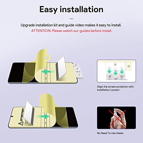 [2+2 Pack] LK Compatible for Samsung Galaxy S10 6.1inch, 2 Pack Flexible TPU Screen Protector and 2 Pack Camera Lens Protector [Ultrasonic Fingerprint Support] HD Clear Easy Installation
