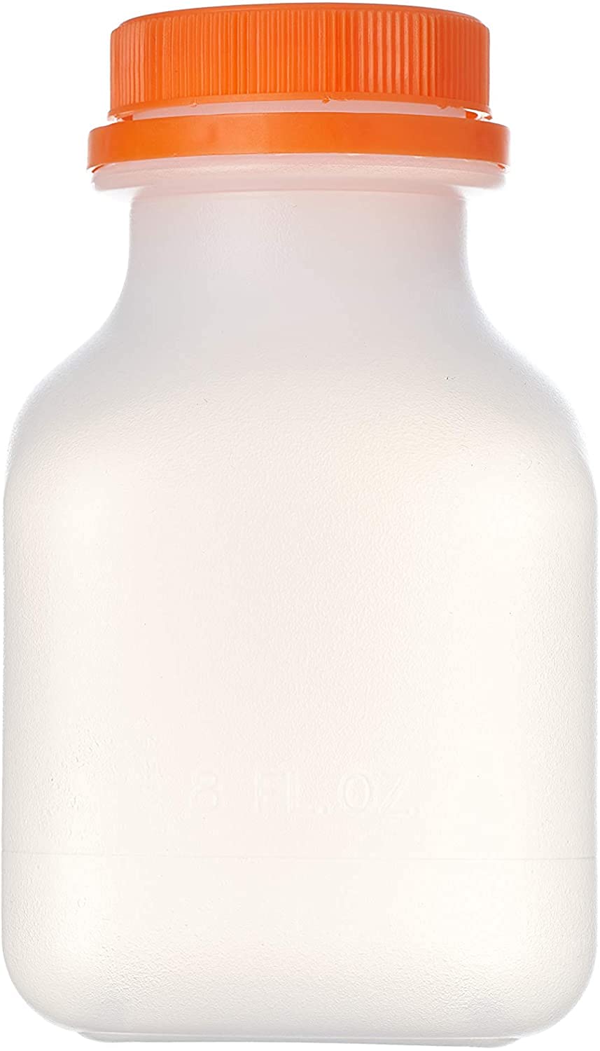 [30 PACK] Empty Plastic Juice Bottles with Tamper Evident Caps 8 OZ - Smoothie Bottles - Ideal for Juices, Milk, Smoothies, Picnic's and even Meal Prep by EcoQuality Juice Containers