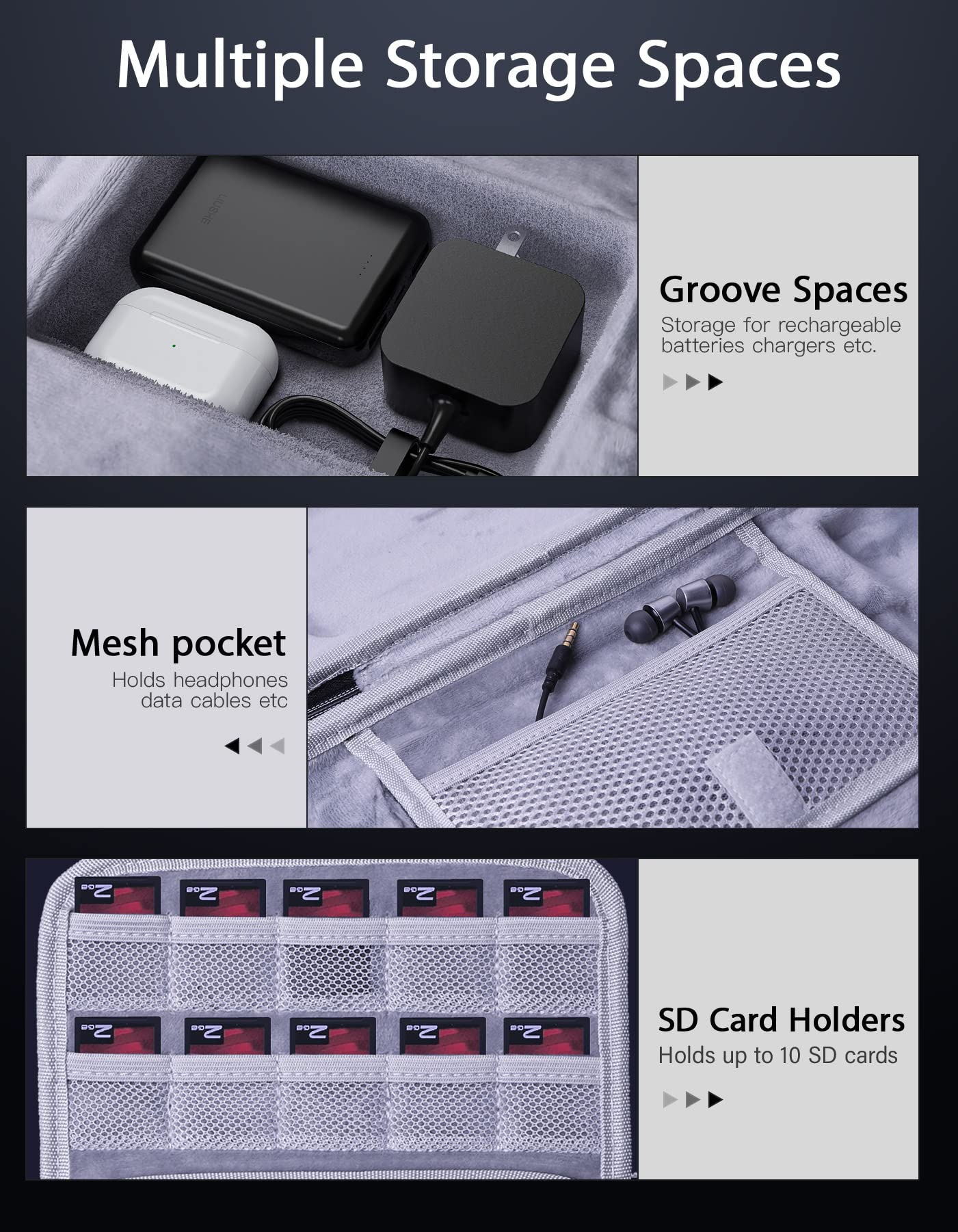 [11 in 1] Benazcap Carrying Case Compatible with Steam Deck/Steam Deck OLED, Accessories Kit with Hard Shell Travel Carry Case, Screen Protector, Silicon Protective Case,Thumb Grip Cap and More