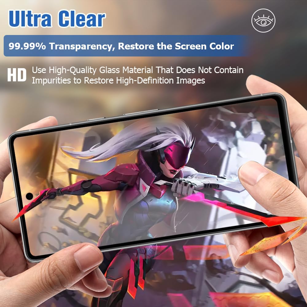 [2+2Pack] Pixel 7A Privacy Screen Protector+Camera Lens Protective Film, Anti-Spy,9H Hardness, Full Coverage,Bubble Free, For Google Pixel 7A