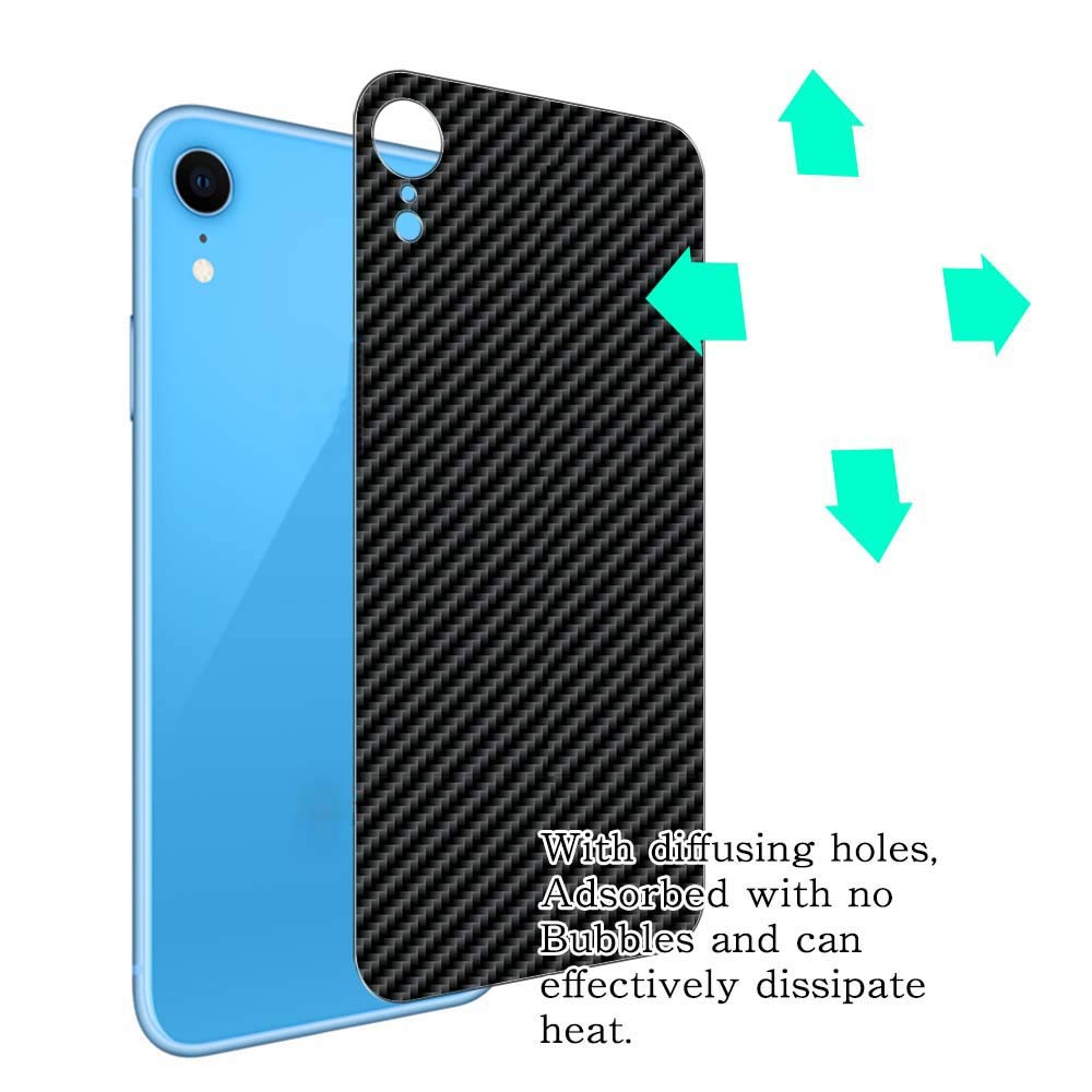 [2 Pack] Synvy Back Protector Film, Compatible with Google Nexus 9 8.9" nexus9 Black Carbon TPU Guard Skin Sticker [ Not Front Tempered Glass Screen Protectors ]