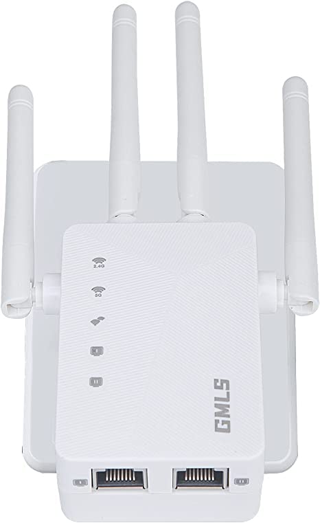 [2022 Upgraded] WiFi Extender - Wireless Signal Range Booster up to 8500 sqft for Home, Internet Repeater & Signal Amplifier with Ethernet Port - 1 Button Setup, 5 Modes，Connect Up to 35 Devices