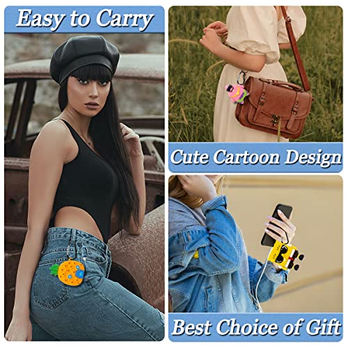 [3 Pack] Funny Airpod Case for AirPod 2/1, 3D Cartoon Character Cute Airpods 1&2 Case Kawaii AirPods 1/2 Cover for Men Boys Gift Protective Silicone Case with Keychain Accessories