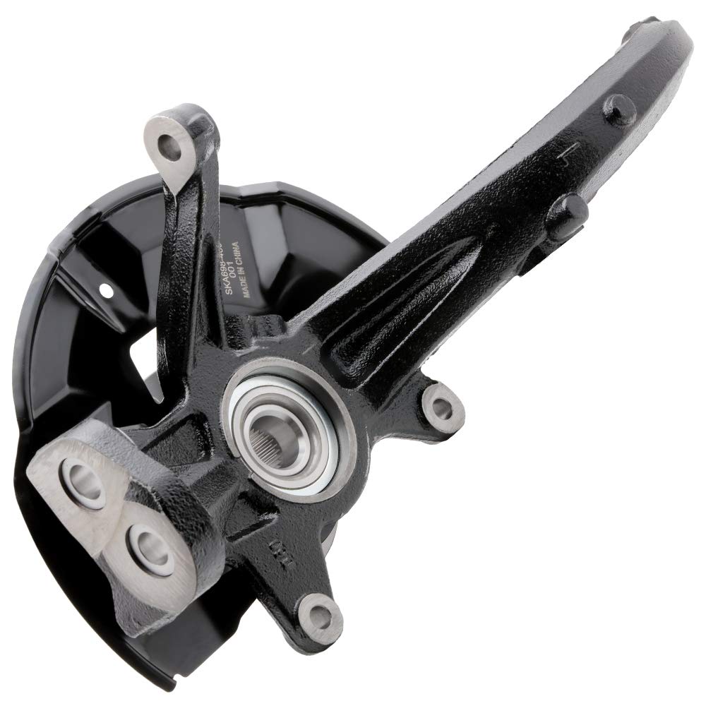 [1-Pack] 698-409 Front Left (Driver) Side Wheel Hub Bearing Steering Knuckle Assembly Kit Compatible with 2006-2012 Ford Fusion, [Lincoln] 2007-2012 MKZ, 2006 Zephyr, 2006-2011 Mercury Milan