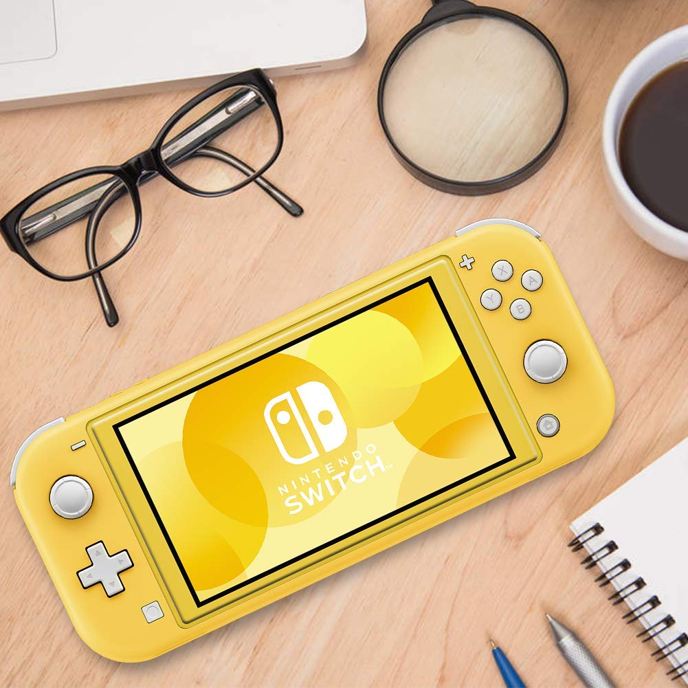 [2 Pack] Nintendo Switch Lite 2019 Screen Protector Tempered Glass POKANIC Transparent HD Clear Anti-Scratch Protector Bubble Free Dock-able Easy Installation Film Compatible with Nintendo Switch Lite