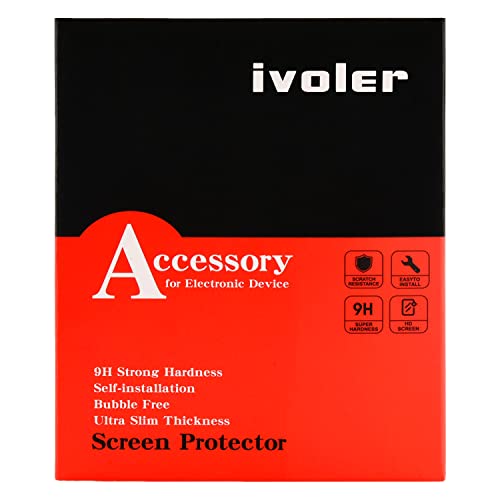 [4 Pack] iVoler Screen Protector Tempered Glass for Fitbit Sense/Versa 3, Hard PC case with Bumper Cover Sensitive Touch Full Coverage Protective Case for Sense/Versa 3 Smart Watch, Transparent