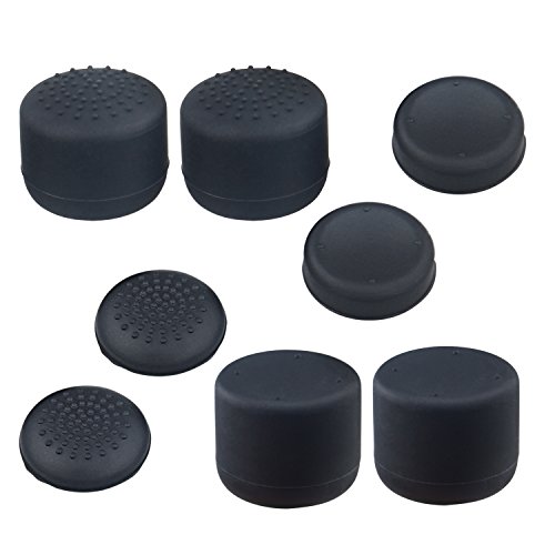 [4 Sets]Joystick Thumb Stick Key Caps for Sony PlayStation, Hapurs Anti-skip Silicone Replacement Joy Stick Controller Shell Cover Protector for PlayStation 3, PS4 and Xbox 360