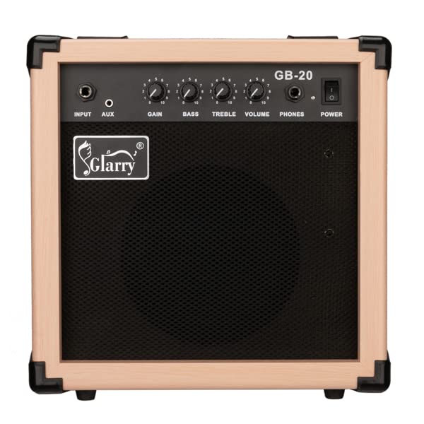 [Do Not Sell on Amazonf]Glarry 20W GB-20 Electric Bass Guitar Amplifier Natural Color
