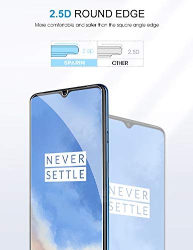 [4-Pack] SPARIN Screen Protector Compatible with OnePlus 7T, Tempered Glass Screen Protector with Alignment Frame / High Definition / Scratch Resistance