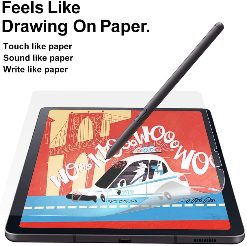 [2 Pack] Zeking Paperfeel Screen Protector Compatible with Samsung Galaxy Tab S8+/S8 Plus 12.4" (SM-X800/ X806), [Feel Like Paper Film Writing] Anti Glare Tablet PET Film for S-Pen