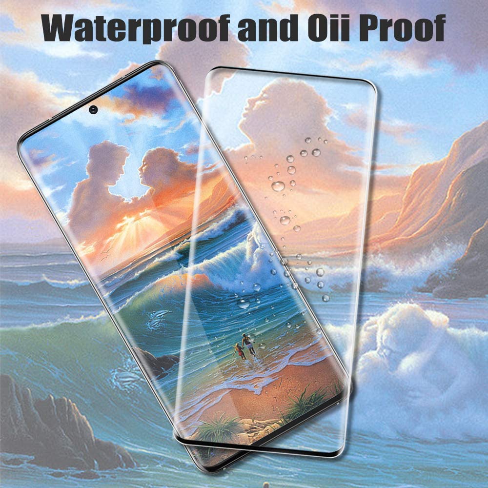 [2+2 Pack] Galaxy S20 Plus Screen Protector, 9H Tempered Glass, Ultrasonic Fingerprint Support, 3D Curved, HD Clear Scratch Resistant for Samsung Galaxy S20 Plus 5G Glass Screen Protector (6.7Inch)