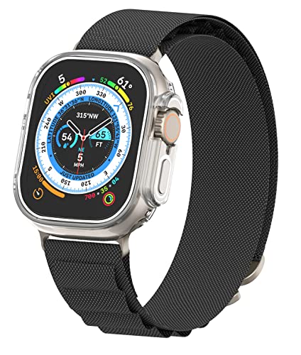[2 Pack] Penom Compatible for Apple Watch Ultra Case 49mm Bumper Cover, Soft TPU Shockproof Protective Scratch-Resistant Frame for iWatch Series 8 Ultra 49 MM [No Screen Protector]- Clear