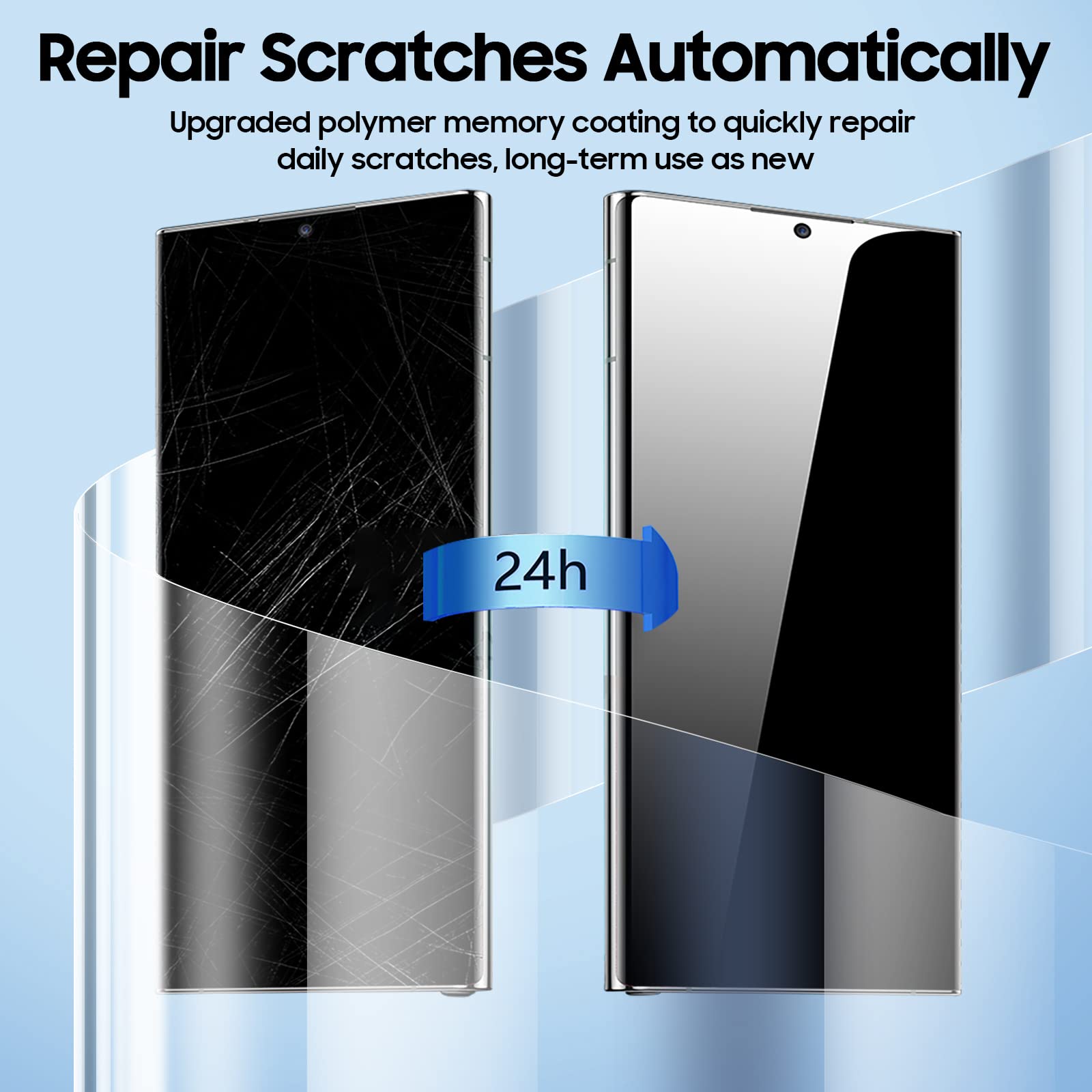 [3 Pack] for Samsung Galaxy S23 Ultra Screen Protector, [Automatic Bubble Repair] Anti-glare HD Flexible Screen Protector- Fingerprint Quick Unlock for Galaxy S23 Ultra/ Galaxy S22 Ultra [Not Glass]
