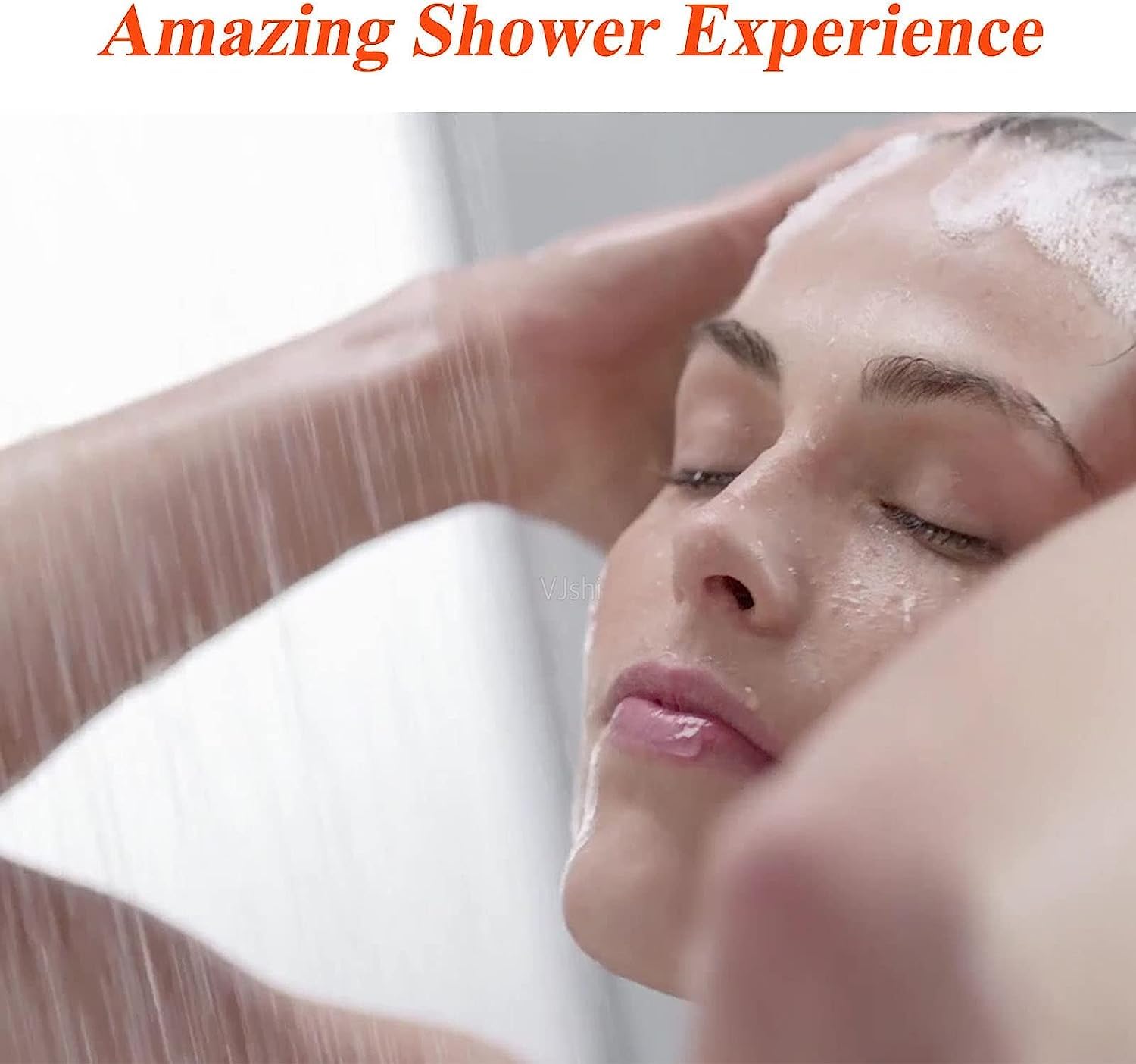 [5-year Warranty] Diamber Best Rain Shower Head 12 inch, SUS 304 Stainless Steel Rainfall Showerhead, Easy to Install & Clean Waterfall Rain Head for Bathroom, Polished Chrome, Square