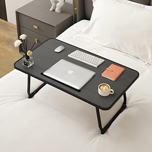 [28' x 16'] Extra Large Foldable Laptop Table for Bed, Floor Desk - Great for Eating, Study, Computer Use & Writing (Black)